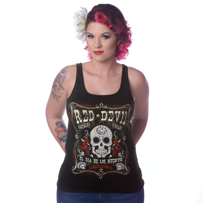 Dia de los Muertos Tank Top – Red Devil Clothing